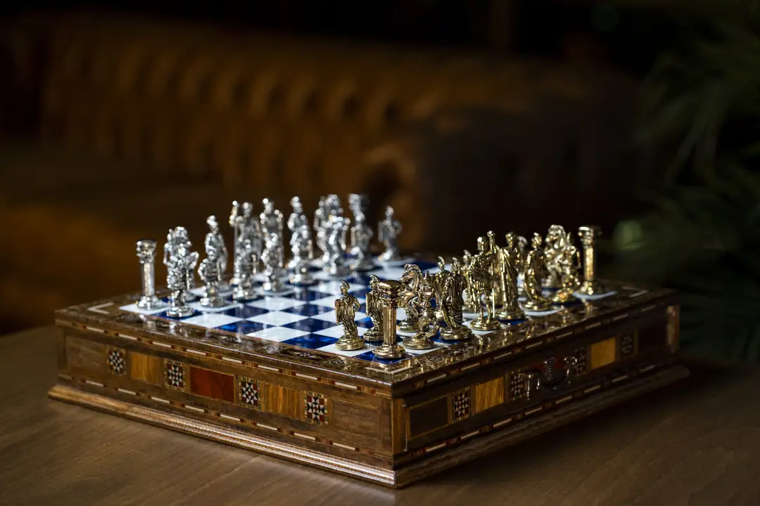 Luxury Chess Set with Storage, Handmade Decorative Chess Set ...