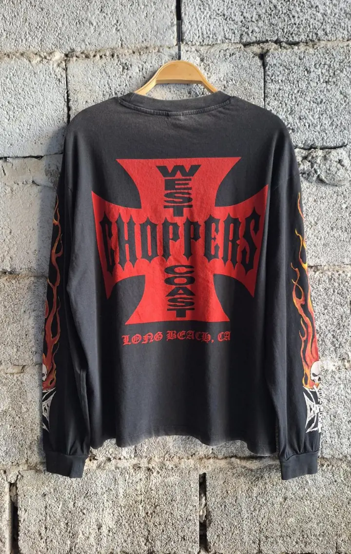 Choppers For Life Yıkamalı Uzun Kol T-shirt