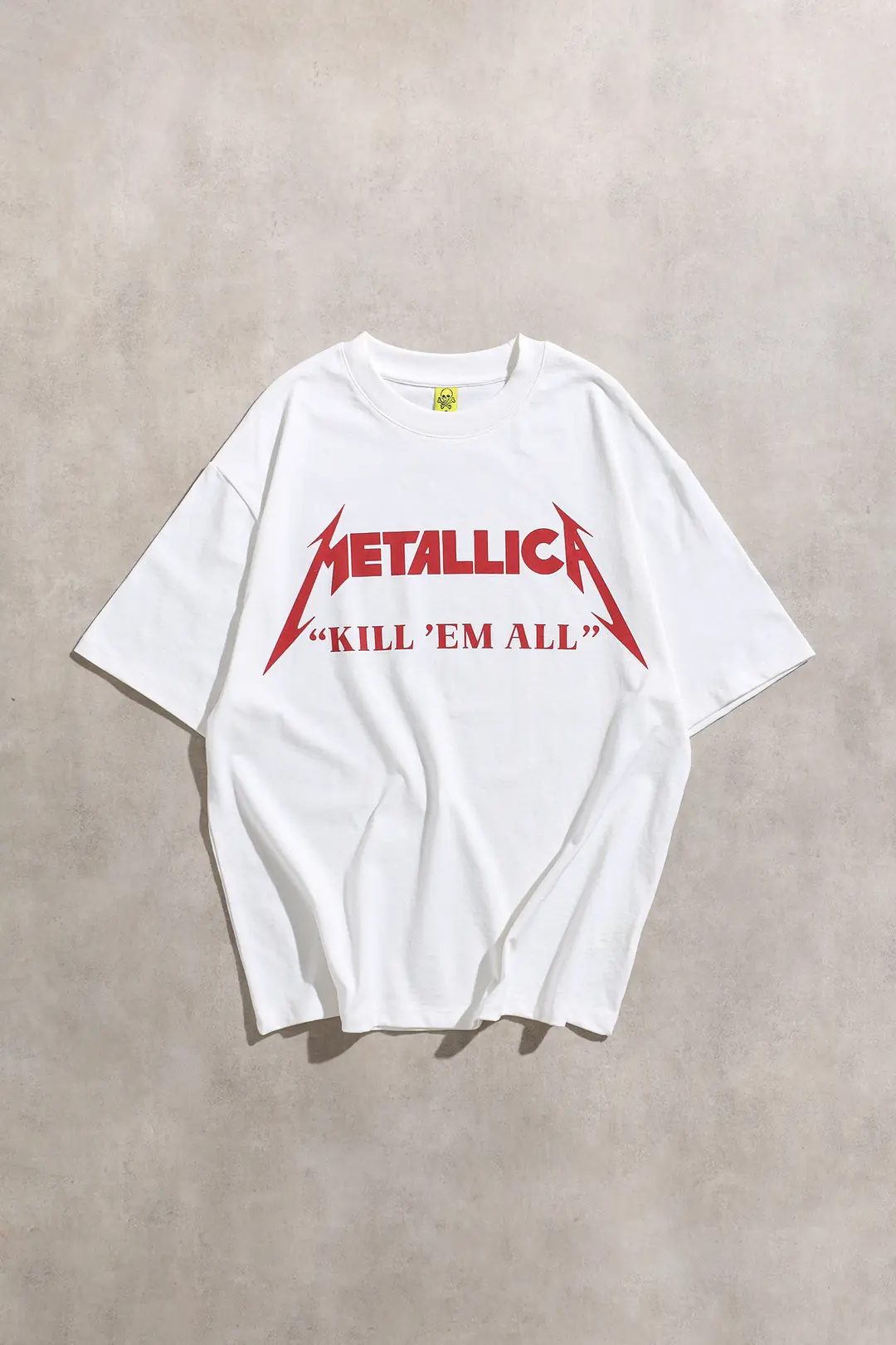 Metallica "Kill 'Em All" Retro Beyaz Tişört