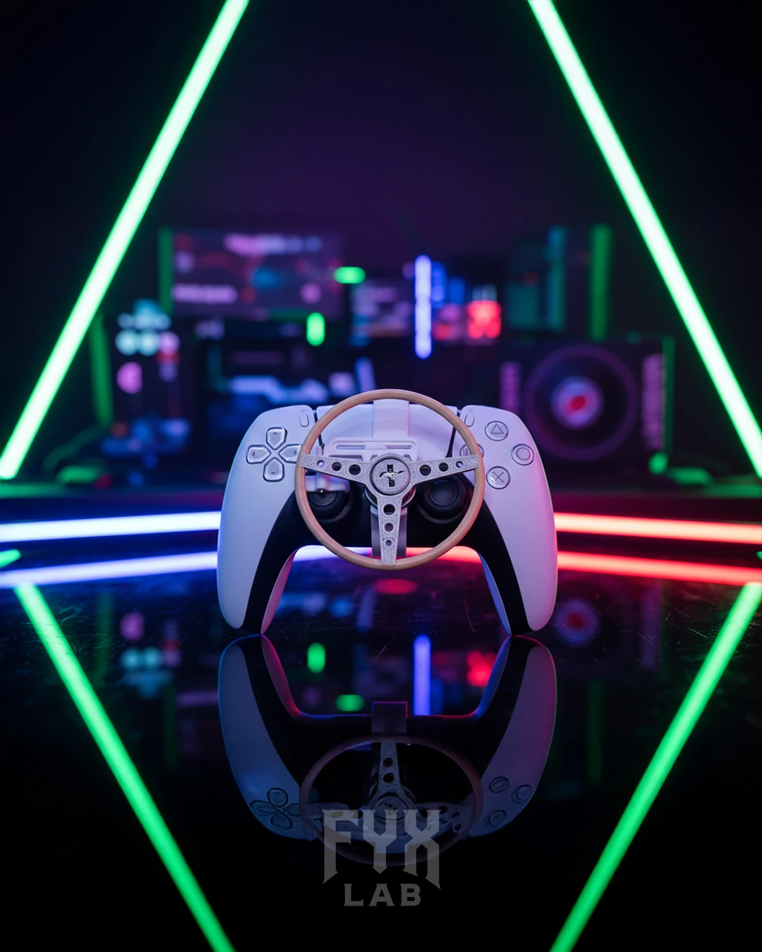 PlayStation 5 (PS5) Kontrol Kolu İçin Yarış Direksiyonu Aparatı - Daha