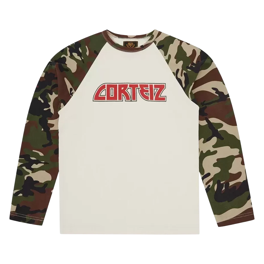 L/S Rock Raglan Woodland Camo