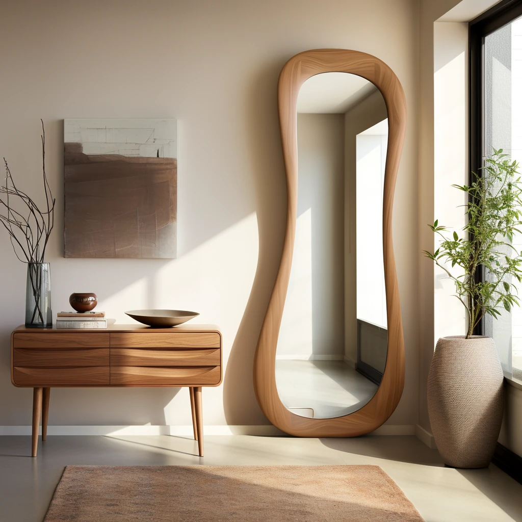 3D Wooden Mirror | Wooden Mirrors Inspired by Nature