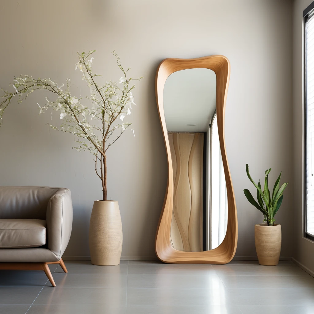 3D Wooden Mirror | Wooden Mirrors Inspired by Nature