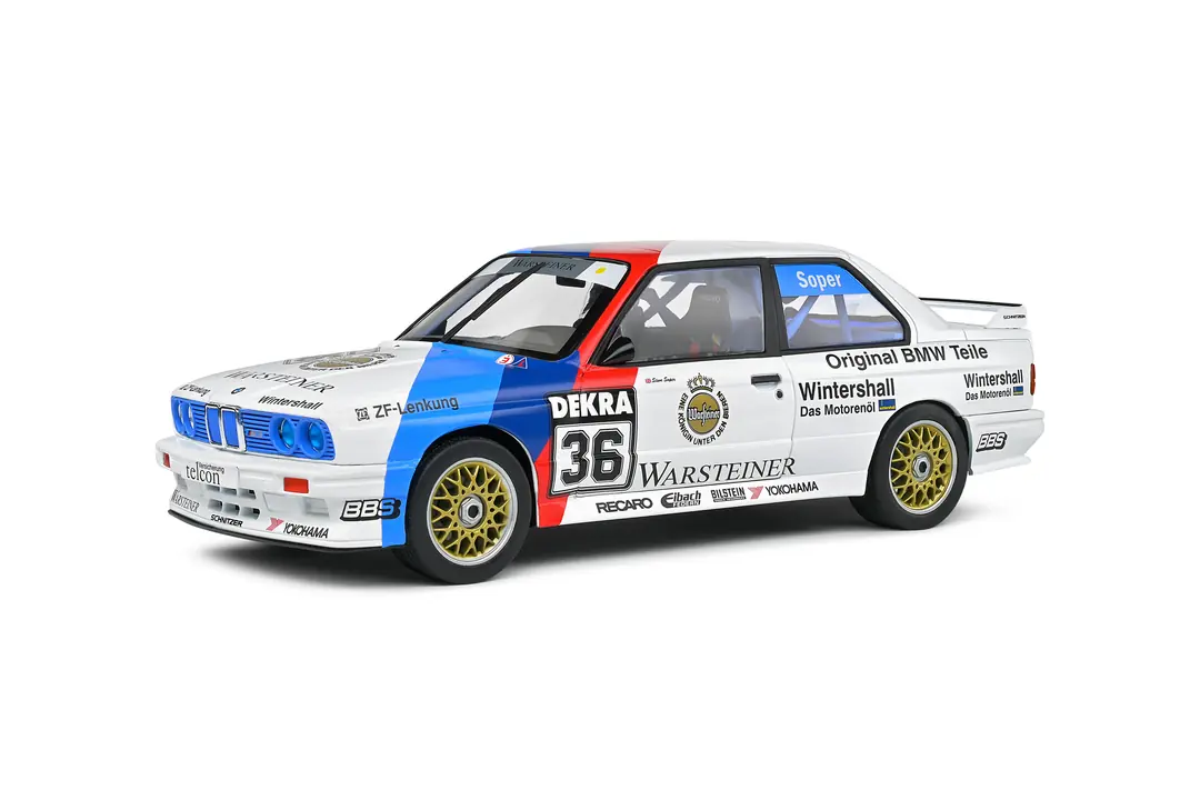 Solido | S1801524 | 1/18 Ölçek | BMW E30 M3 DTM 1989 Steve Soper