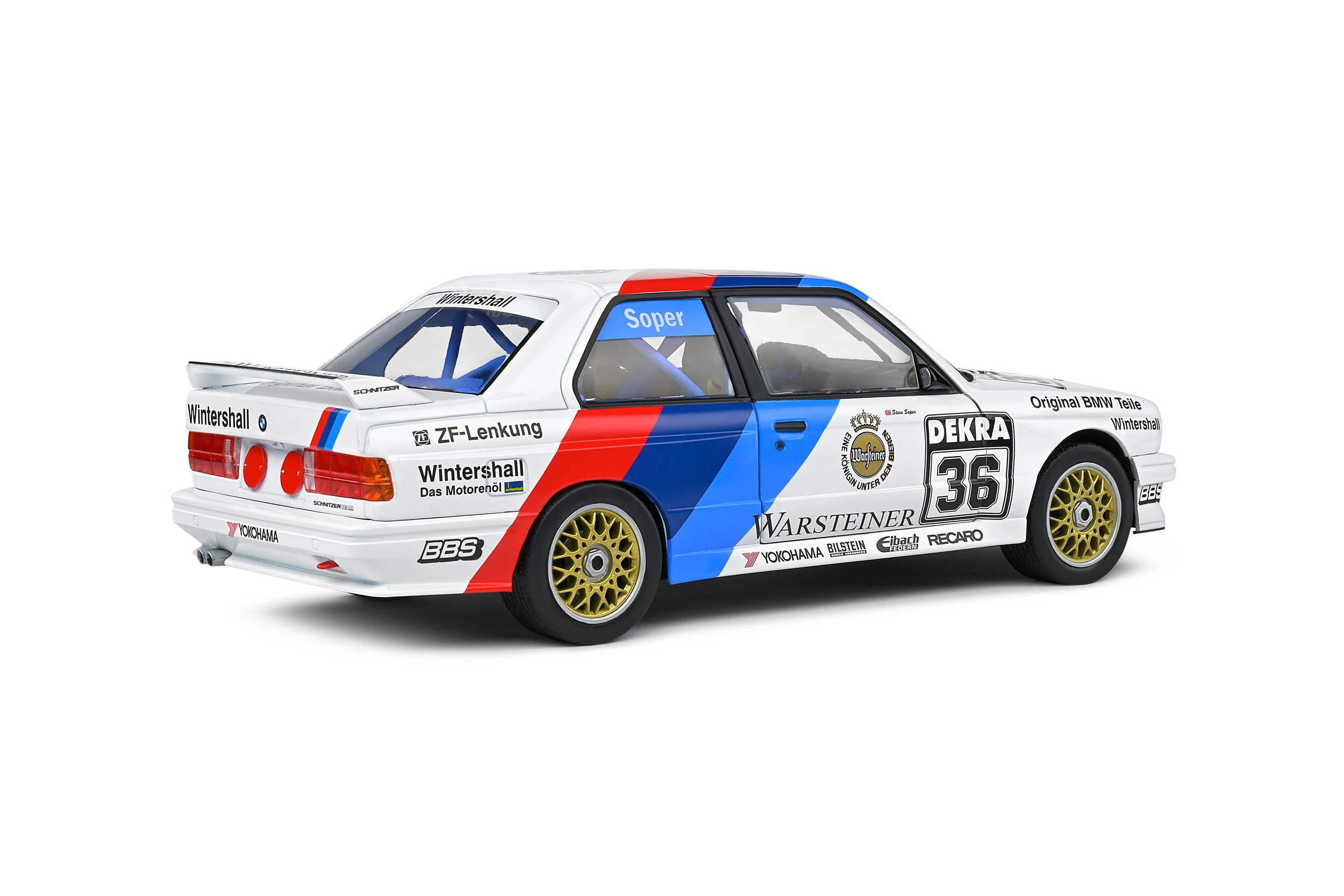 Solido | S1801524 | 1/18 Ölçek | BMW E30 M3 DTM 1989 Steve Soper