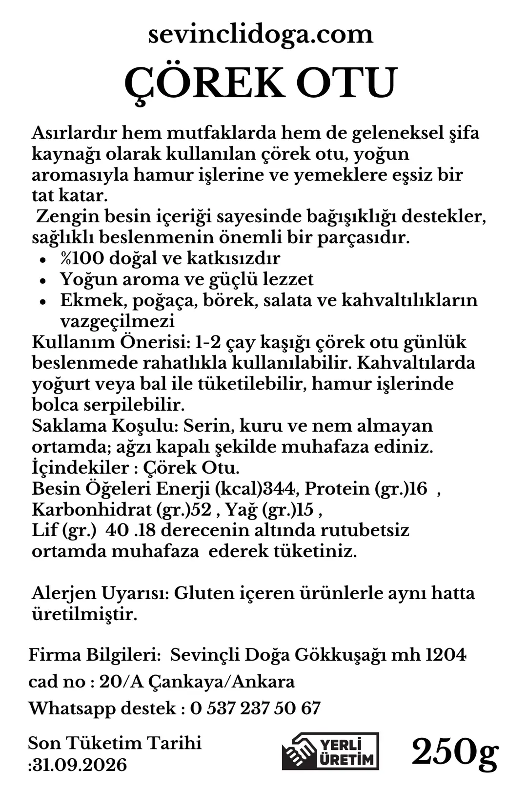 Çörek Otu