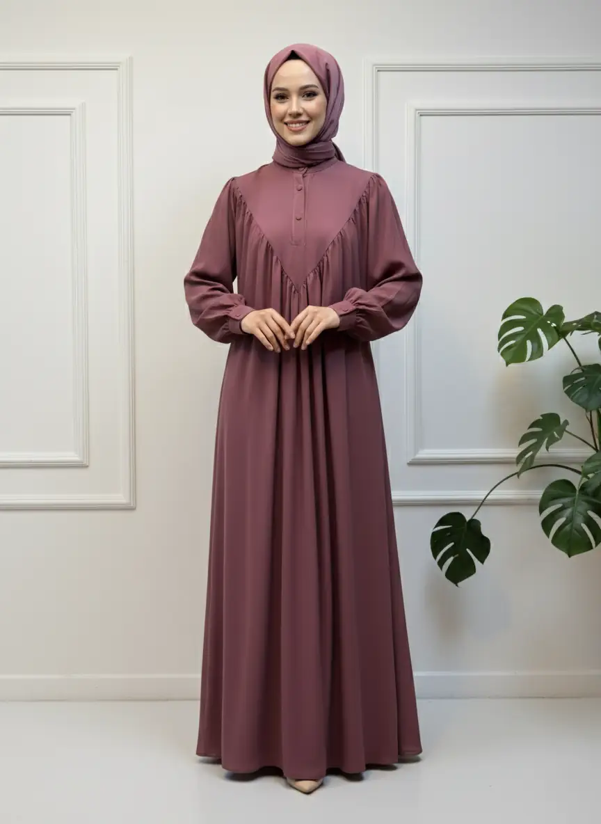 Rana Model Elbise Medine İpeği Kumaş