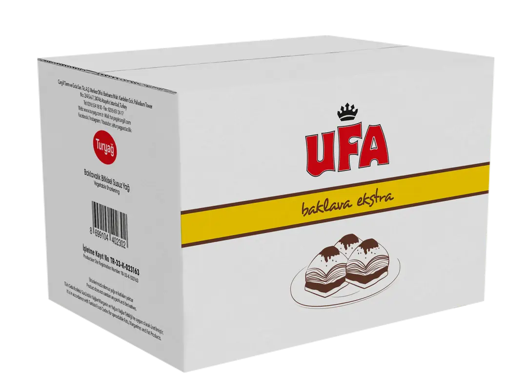 UFA Baklava Bitkisel Susuz Yağ 20 KG - Baklavacılar İçin Yüksek Kalite ...