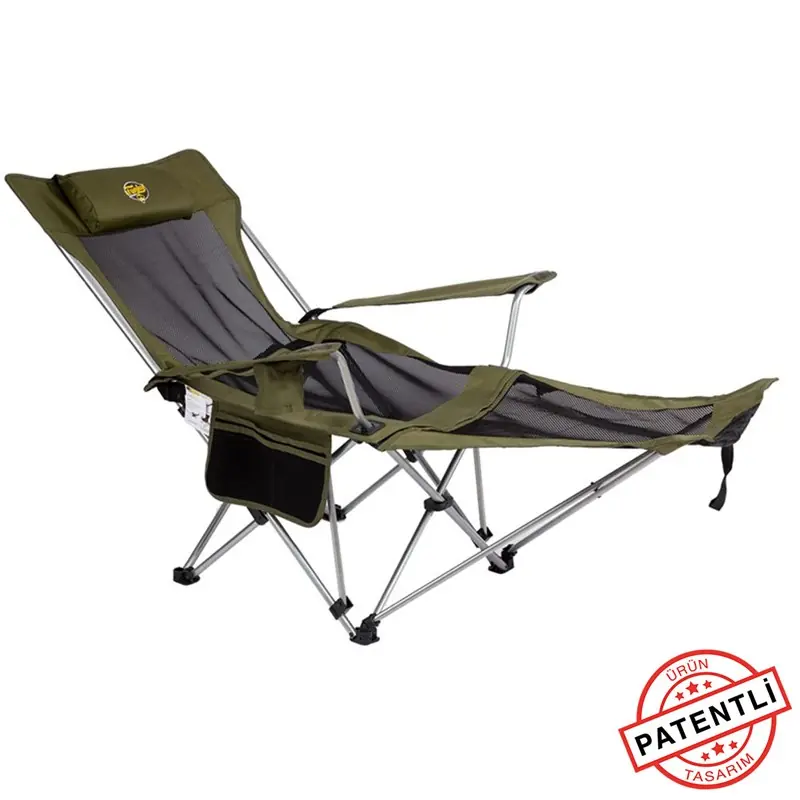 Lazy 3 Plus Yatabilen Kamp Sandalyesi Haki - Funky Chairs | ₺ 1,999.00