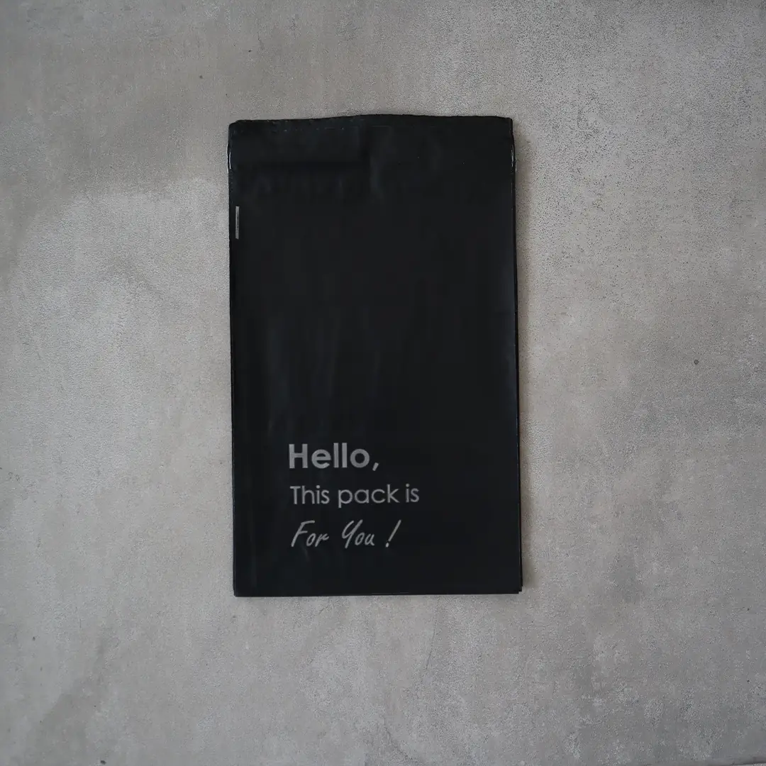 18x25 cm Siyah Renk Doğa Dostu Kargo Poşeti