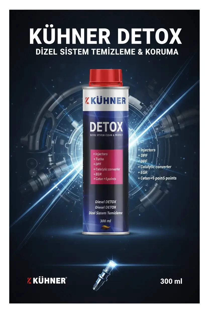 DETOX PRO DİZEL SİSTEM TEMİZLEYİCİ 300 ML