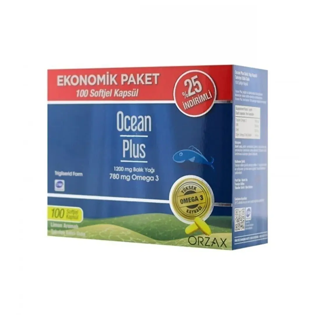 Ocean Plus Omega 3 1200 Mg 100 Kapsül | Full4You