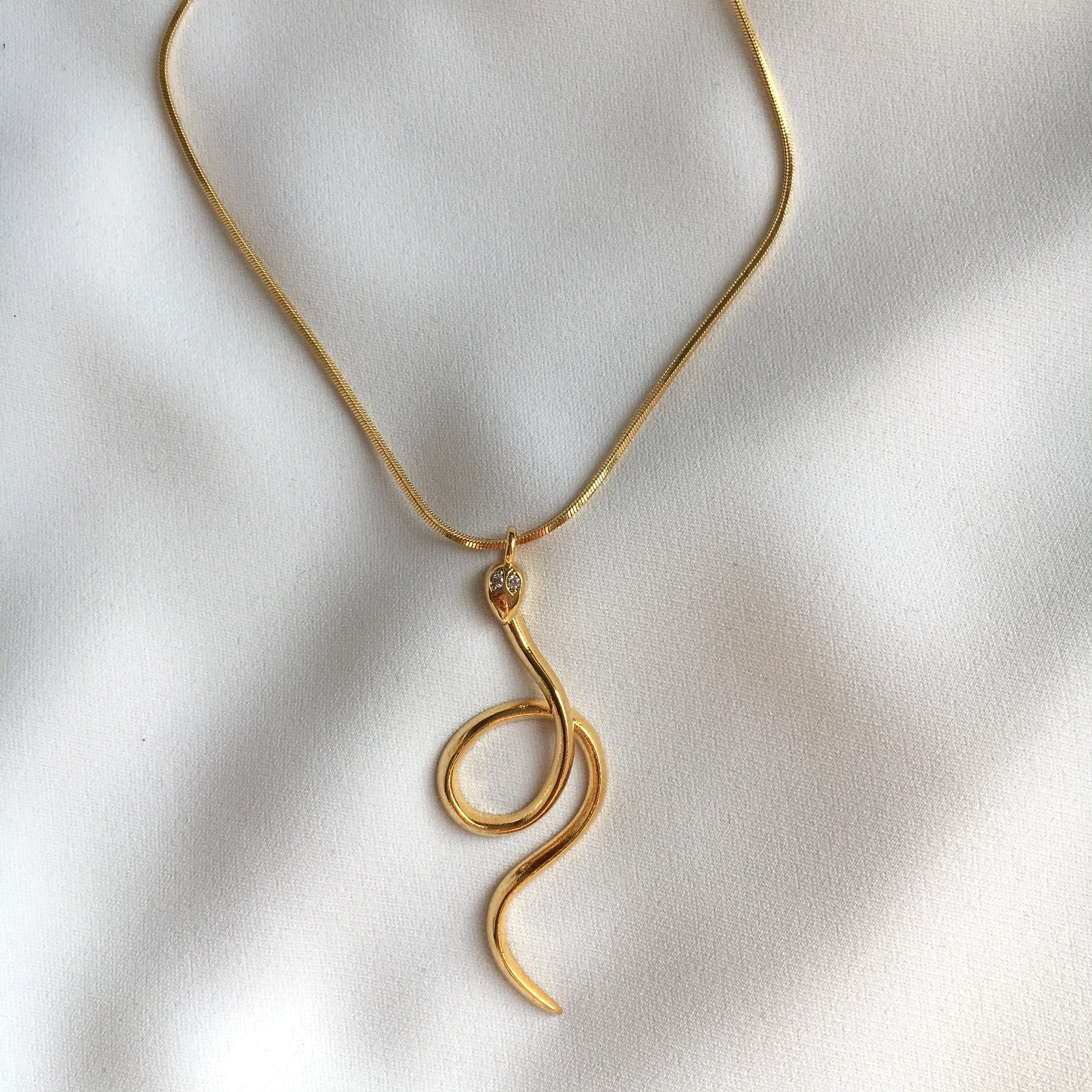 Gold Yılan Kolye