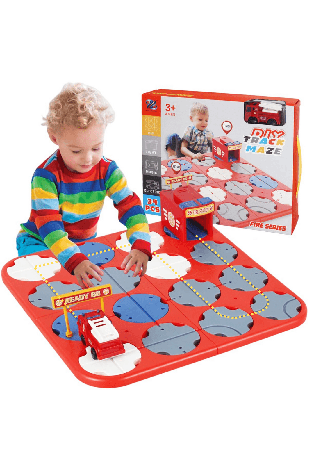 İtfaiye Serisi Yol Yapım Puzzle STEM Kodlama Oyuncağı İtfaiye Serisi Yol Yapım Puzzle STEM Kodlama Oyuncağı