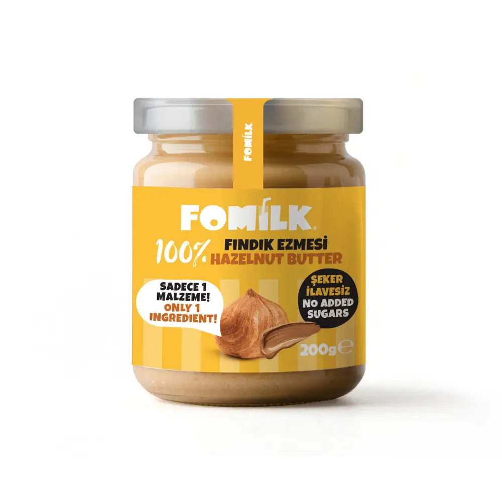 Fomilk %100 Fındık Ezmesi / Hazelnut Butter 200g