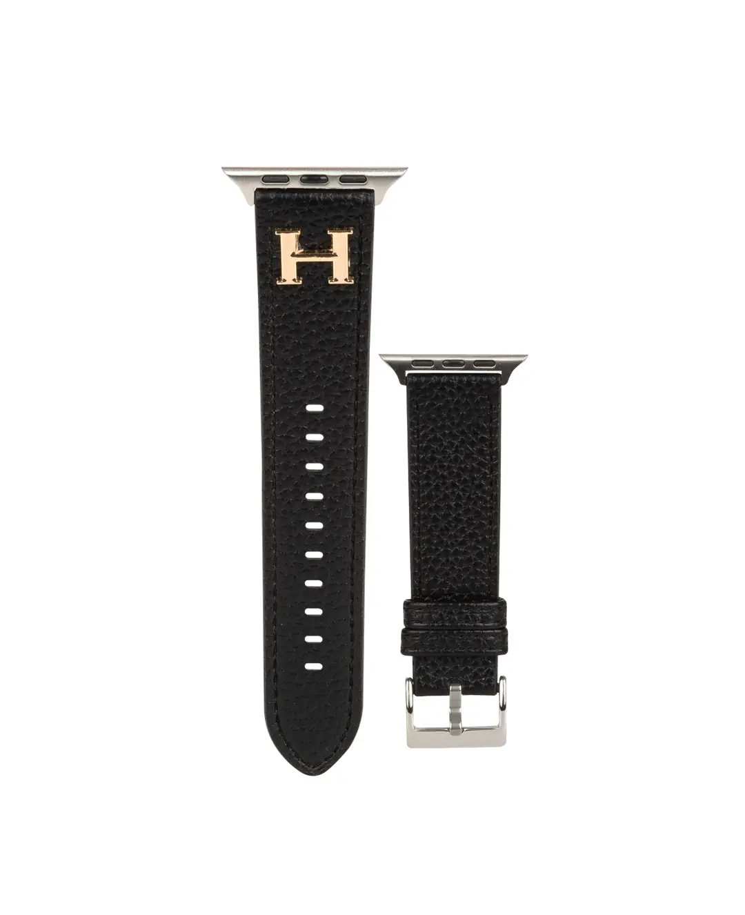 Siyah Deri Apple Saat Kayışı - DK241 - Apple Watch 40 mm