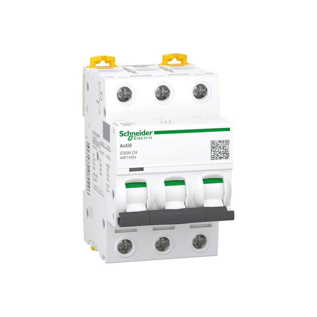 Schneider A9F74304 3K 6kA C Tipi 3x4A Otomatik Sigorta 4 Adet