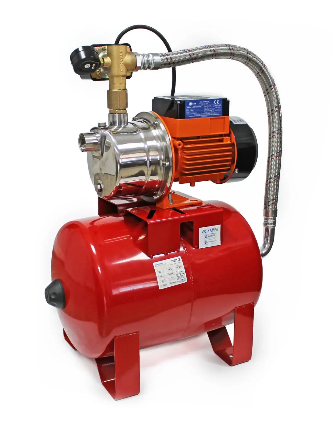 24 Volt DC Brushless Motor Solar Hydrophore 3 Floors 3 Flats