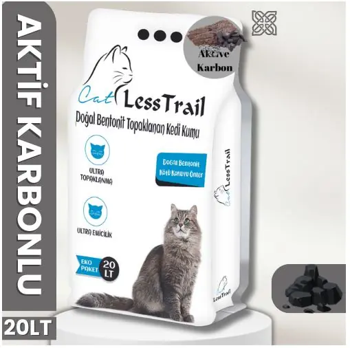Less Trail 20 Lt İnce Tane Aktif Karbon Kedi Kumu
