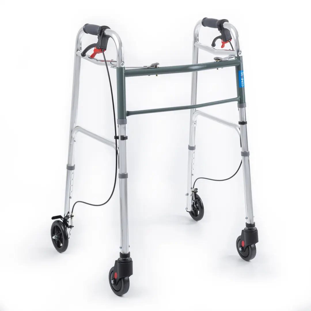 Comfort Plus KF8220L-5 Dört Tekerlekli Frenli Walker Yürüteç