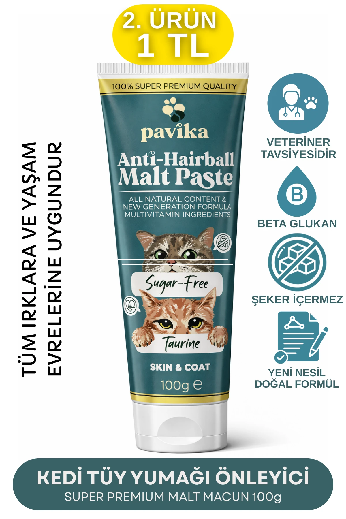 En İyi Kedi Maltı – Tüy Yumağı Önleyici Veteriner Önerili Malt