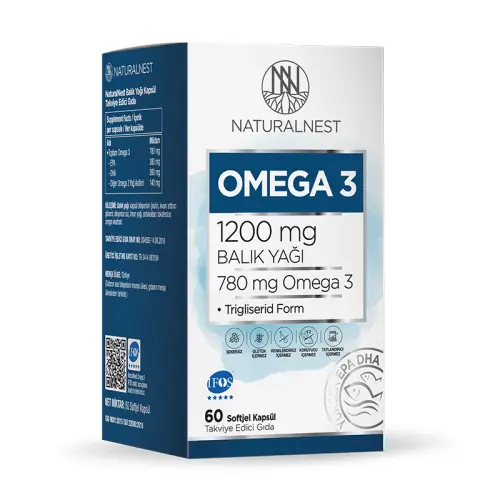 NATURALNEST OMEGA 3 BALIK YAĞI 60 KAPSÜL