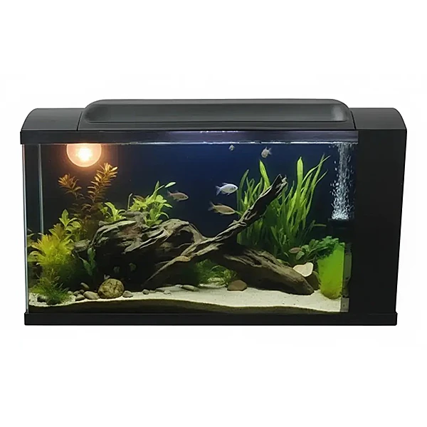 Haqos Harmony F-580 Led Aydınlatmalı Filtreli Akvaryum 48Lt Siyah