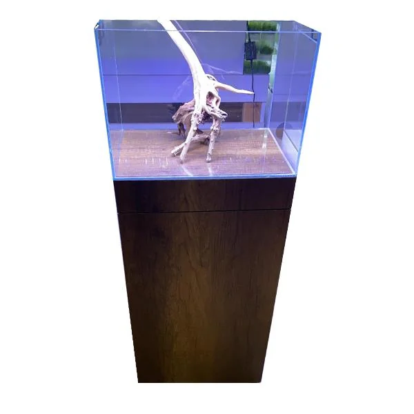 50x40x35 Cm Full Ultra Clear Rodajlı MDF Mobilyalı Cama Cam Akvaryum 6mm