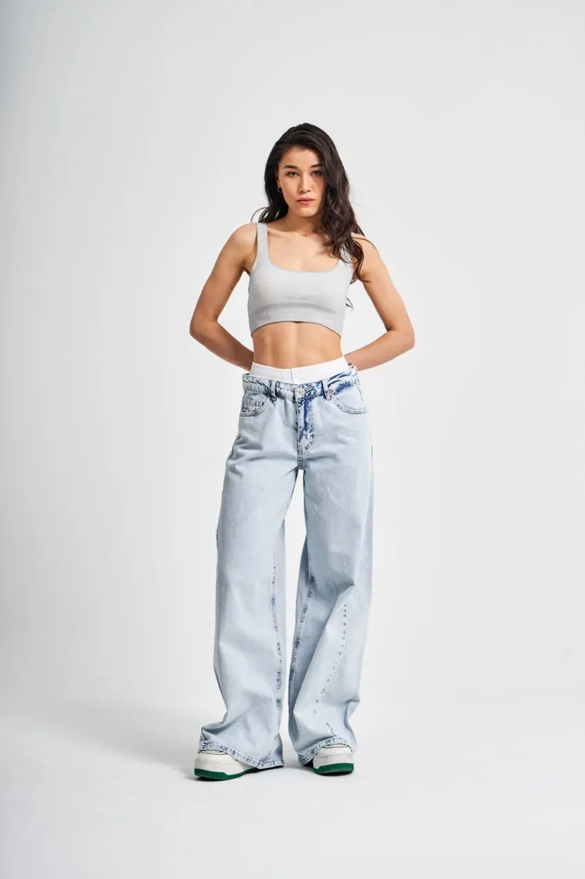 Luna Ice Wide Leg Boxer Pantolon