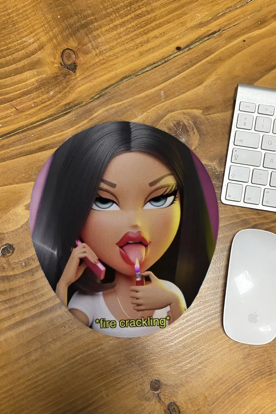 Bilek Destekli Mouse Pad - Bratz Fire