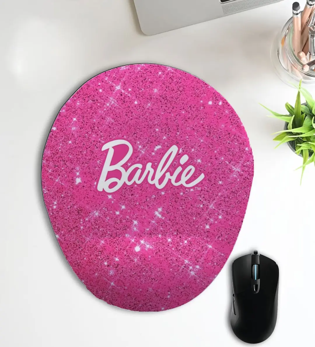 Bilek Destekli Mouse Pad - Barbie Logo