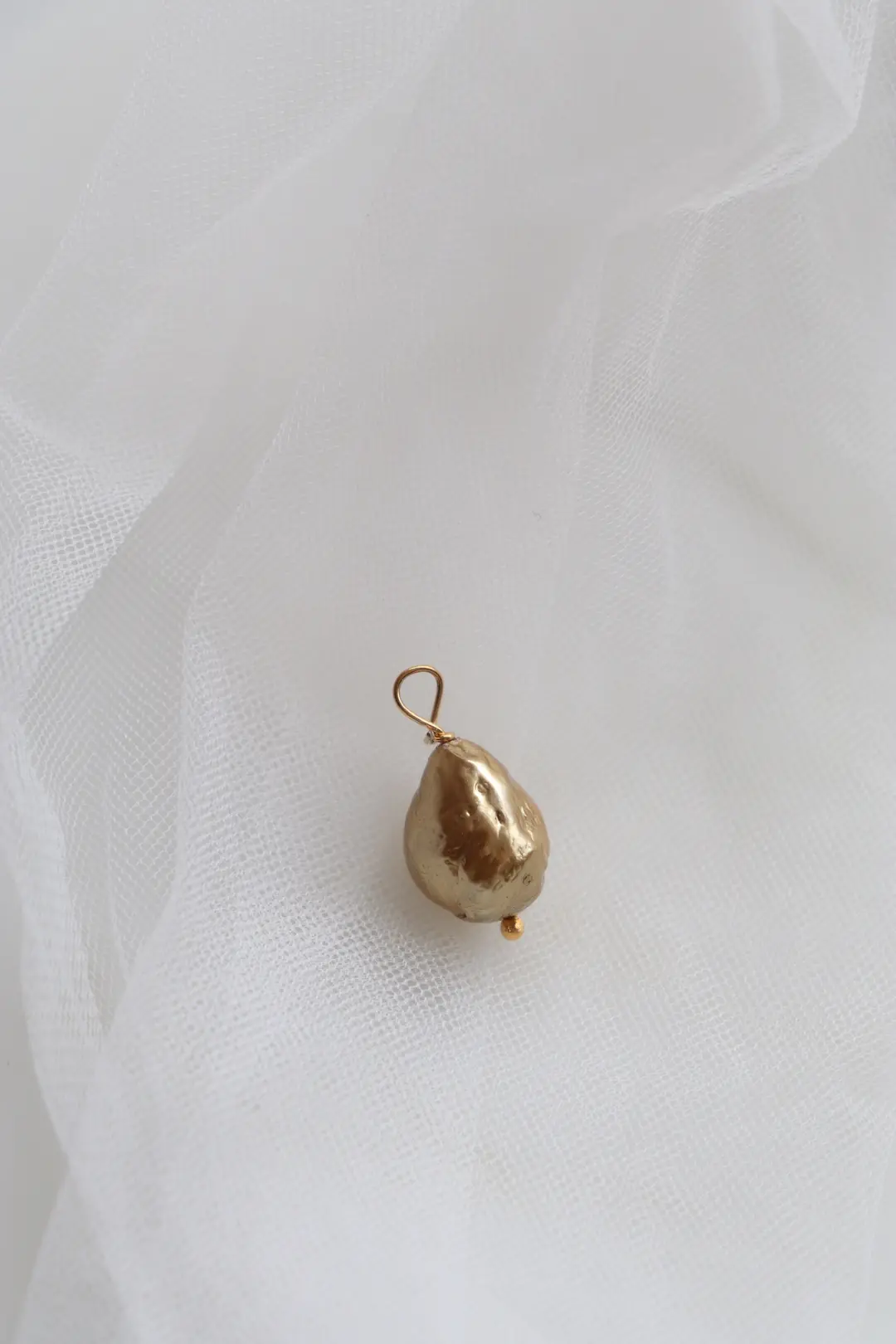 GOLD GERÇEK BAROK İNCİ TANESİ- Pearl and Rose Jewelry