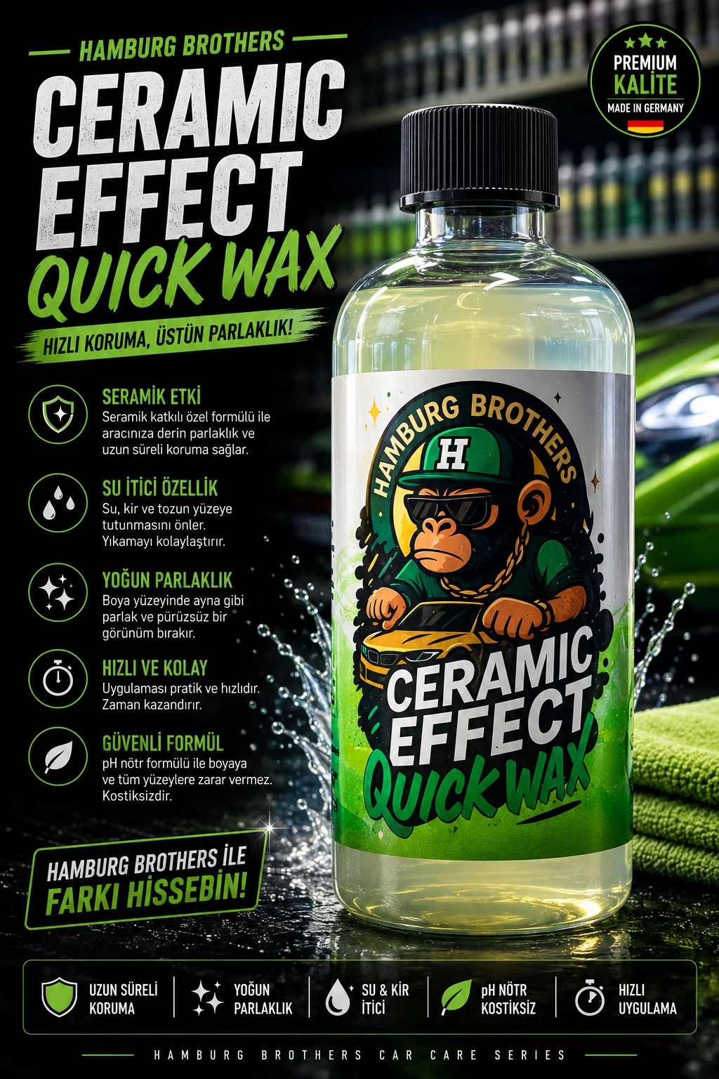 Ceramic Effect Quick Wax Hızlı Cila 500ml