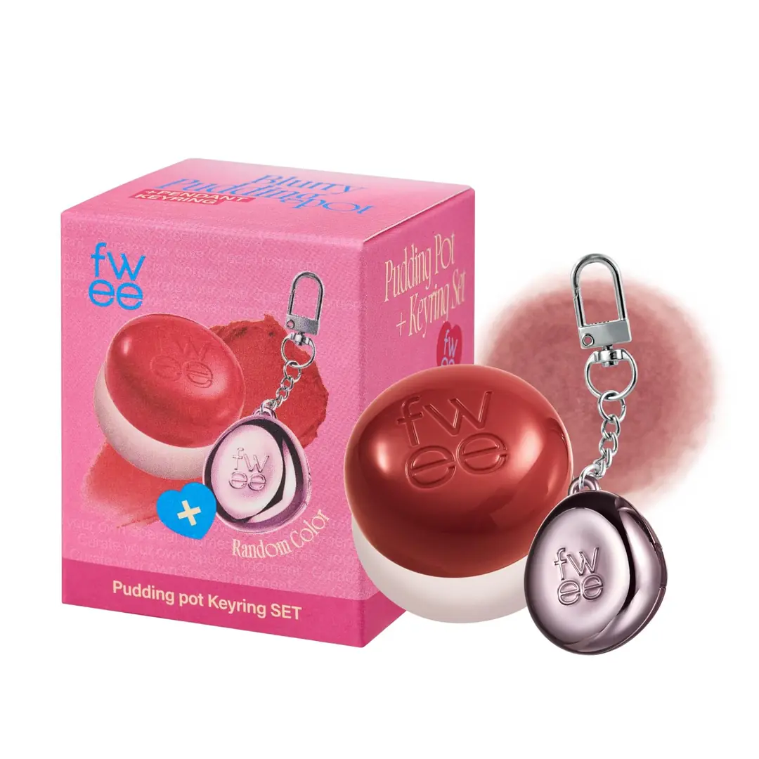 Fwee Keyring Lip & Cheek Blurry Pudding Pot Faded – 5g (Anahtarlıklı)
