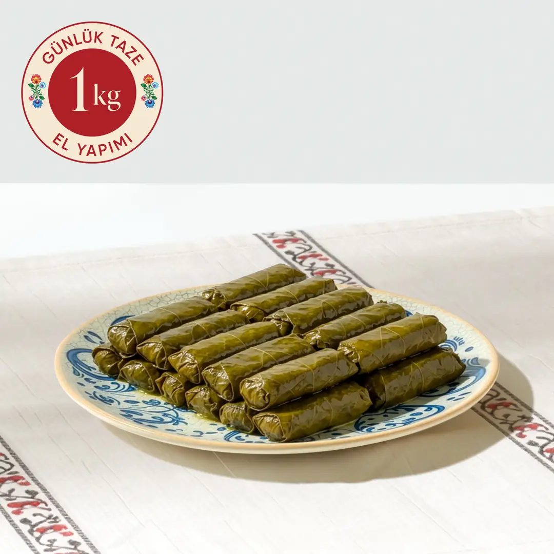 El Yapımı Zeytinyağlı Yaprak Sarma 1 Kg