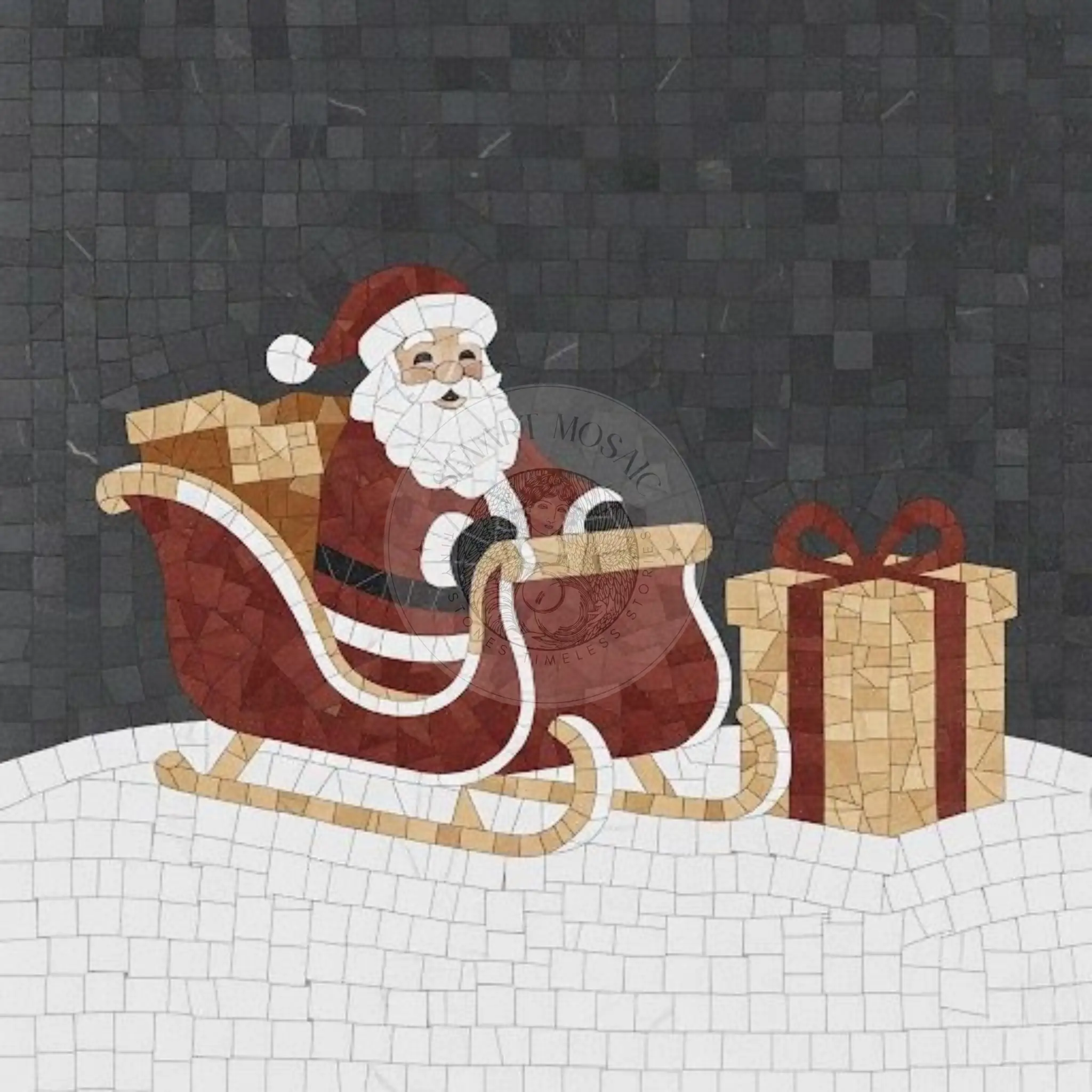 Yılbaşı Noel Baba No.1 Mozaik Yapım Kiti
