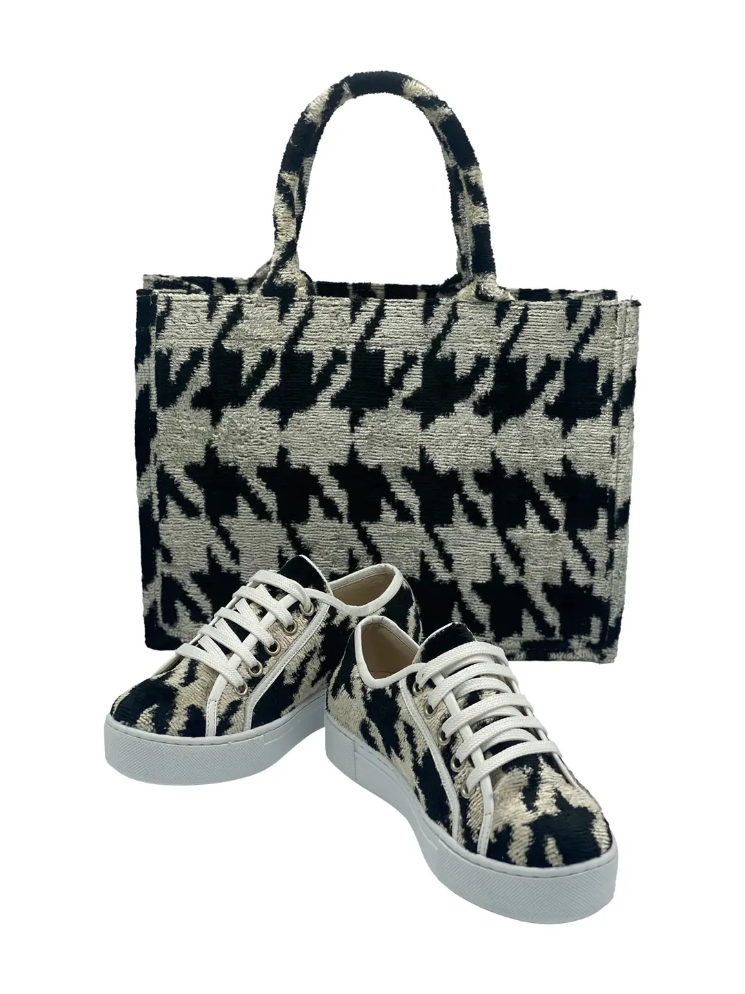 Milan Medium Tote Bag & Sneakers Shoe Set,Women Sneakers And Bag Set ...