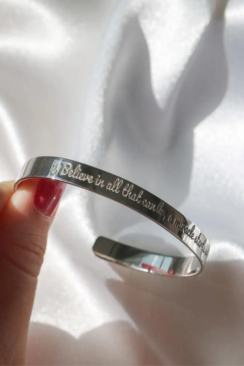 Reorah - 925 Silver Writing Bracelet
