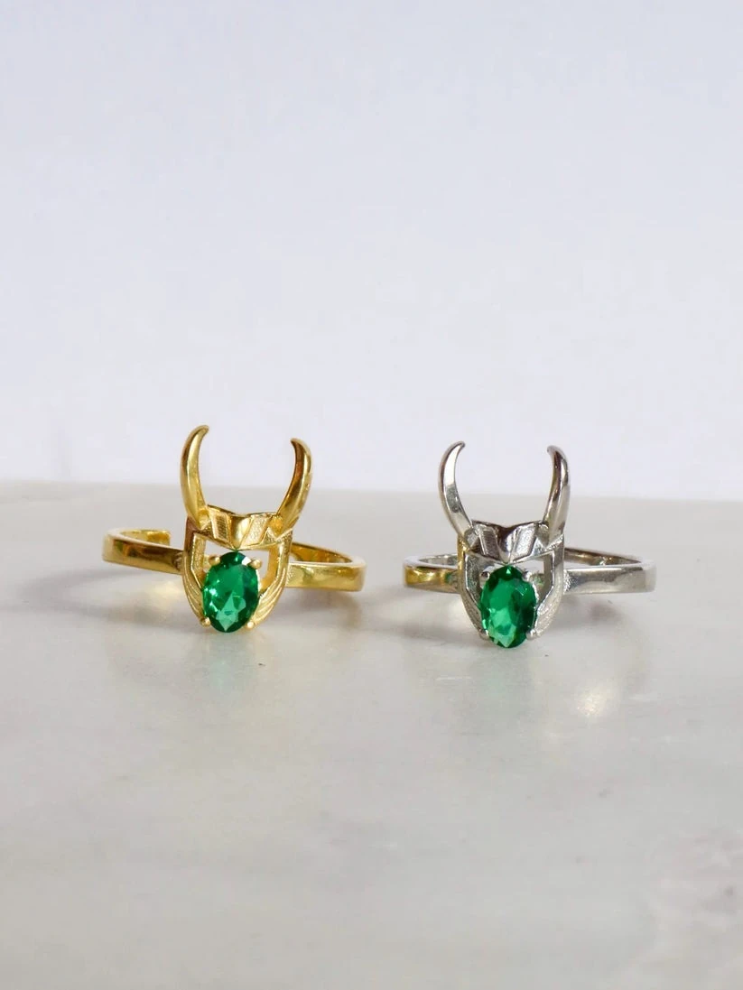 Loki Necklace, Ring 925 Silver Set