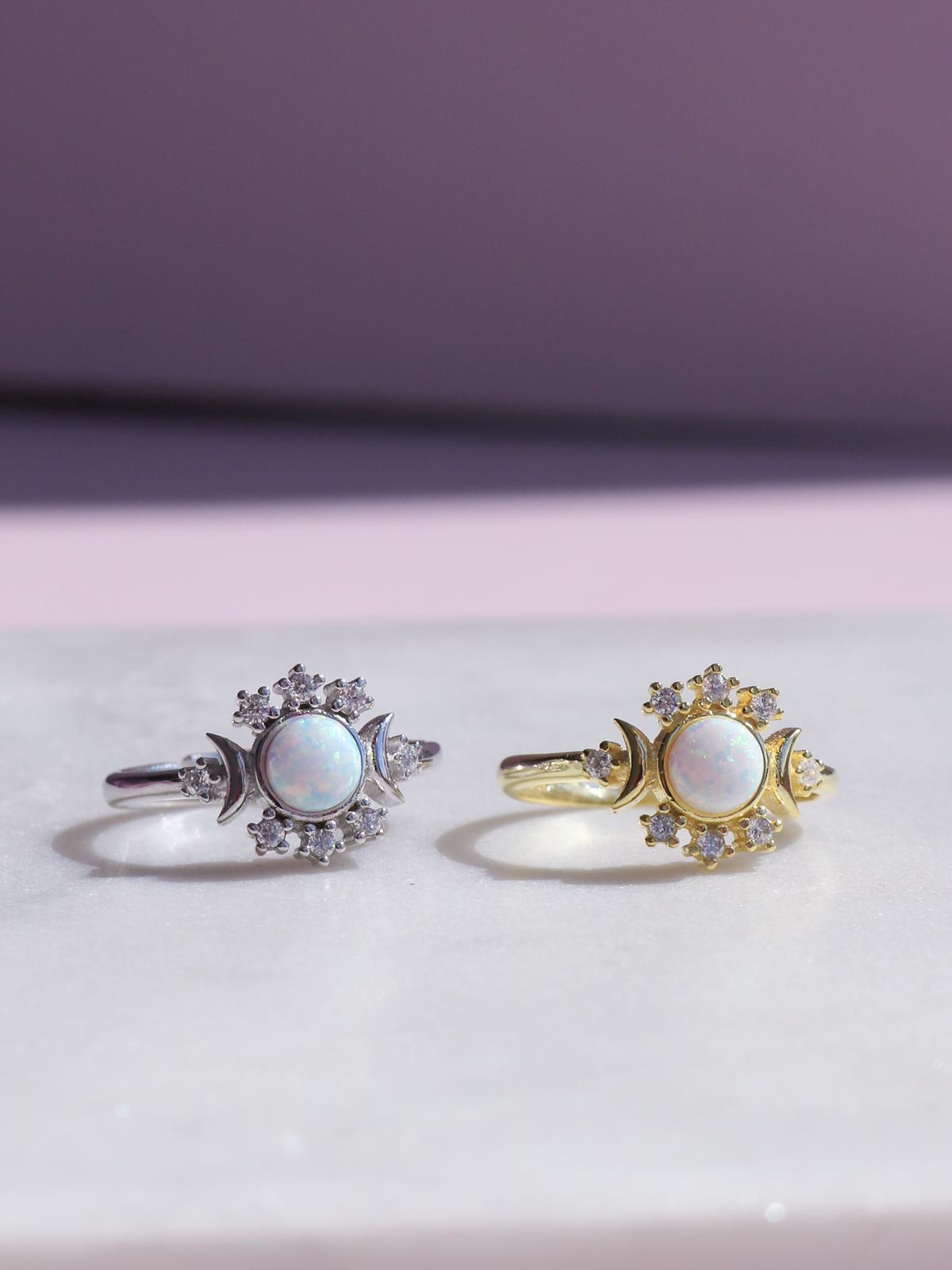 Reorah - Phases of the Moon Opal 925 Silver