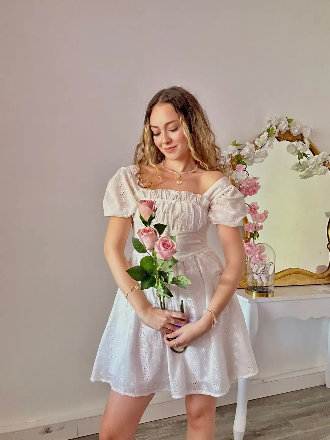 Reorah - White Party Dress