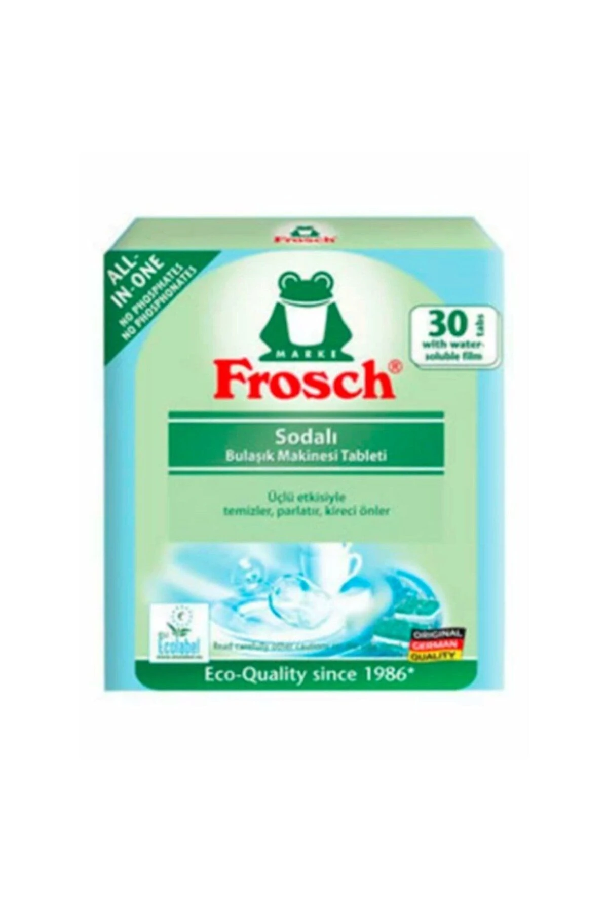 Sodalı Bulaşık Makinesi Tableti Fosfatsız 30 Tablet