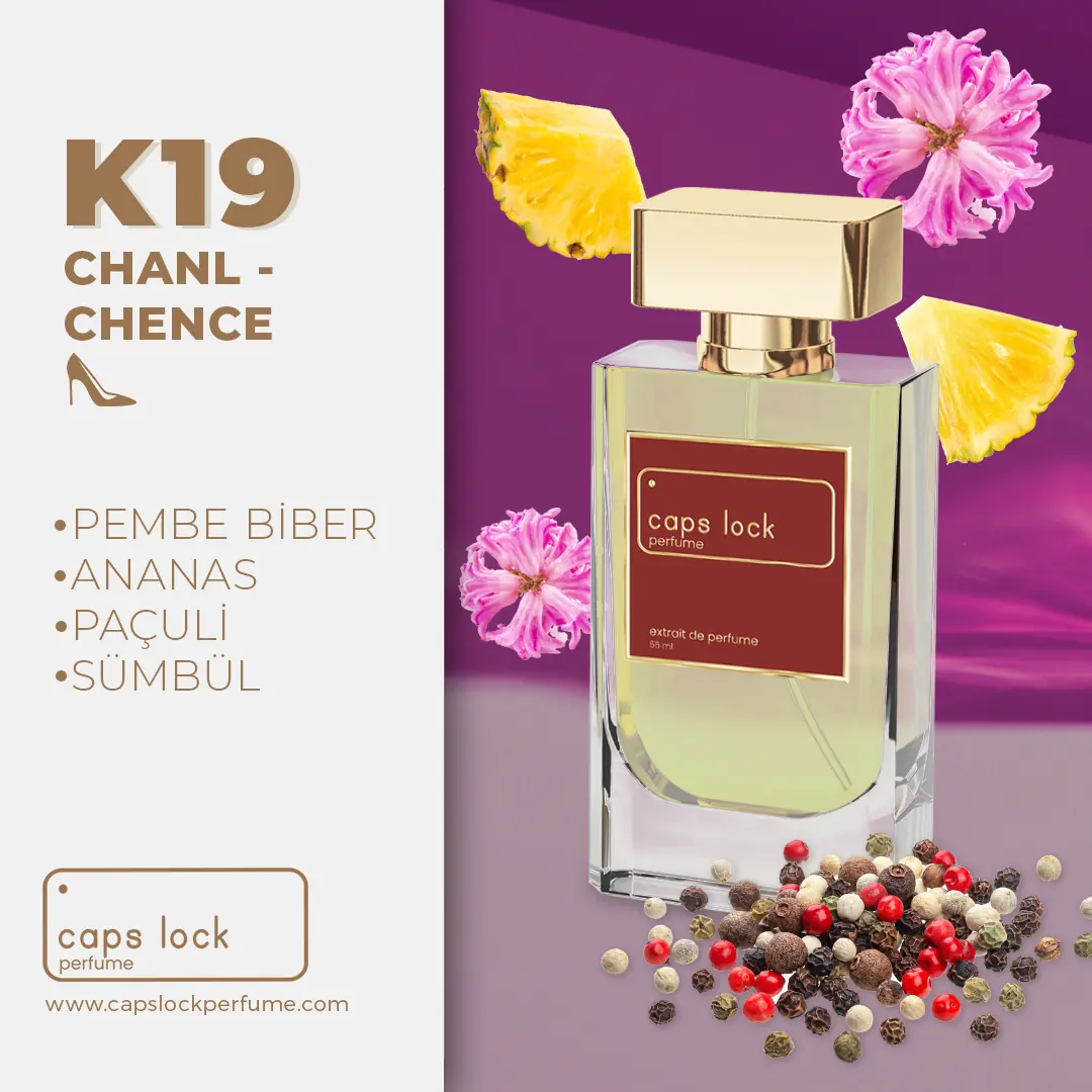 K19 - CAPS LOCK Perfume (Chance Muadili) 55 ml. ₺ 517.50