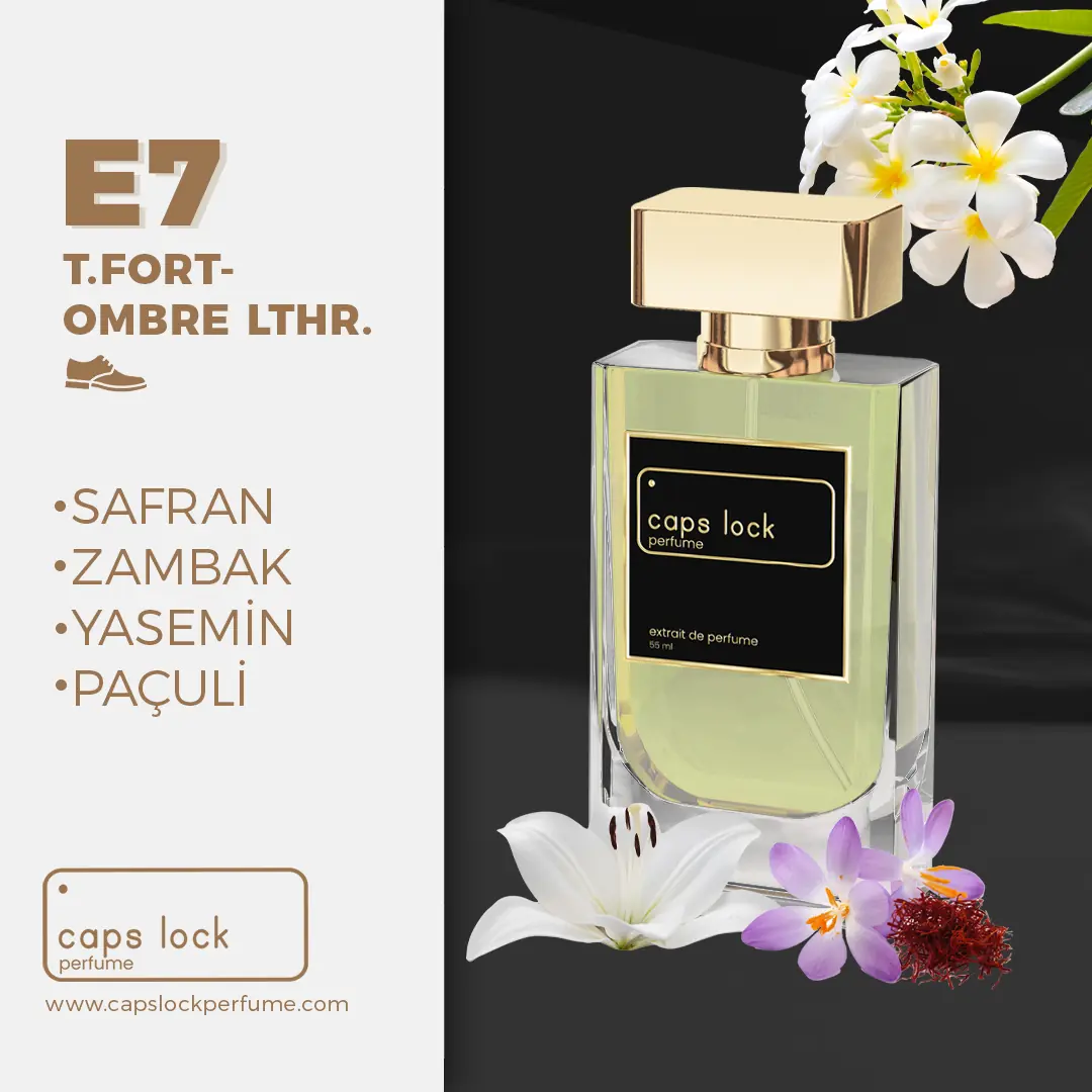 E07 - CAPS LOCK Perfume (Ombre Leather Muadili) 55 ml. ₺ 517.50