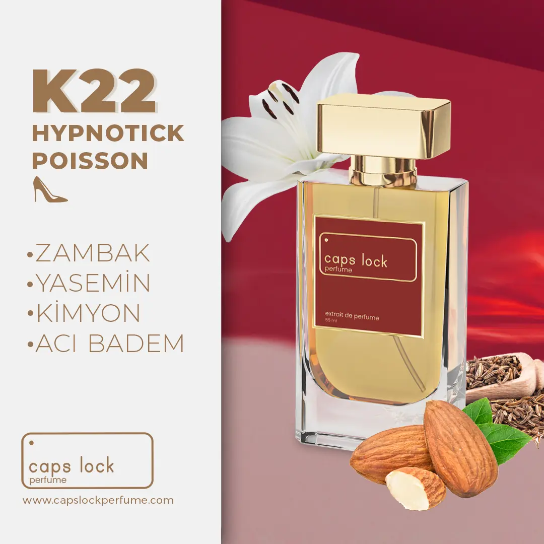 K22 - CAPS LOCK Perfume (Hypnotic Poison Muadili) 55 ml. ₺ 586.50