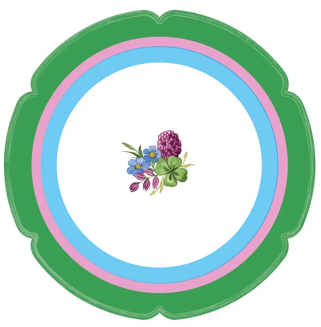 Fleur De Chance Collectin 28 cm Servis Tabağı