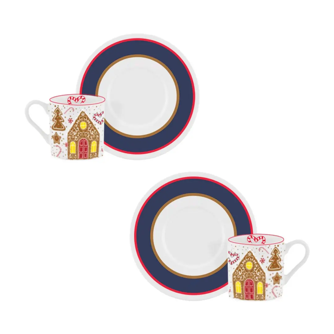 Blue Gingerhouse Türk Kahvesi Fincan Seti 2 li Set