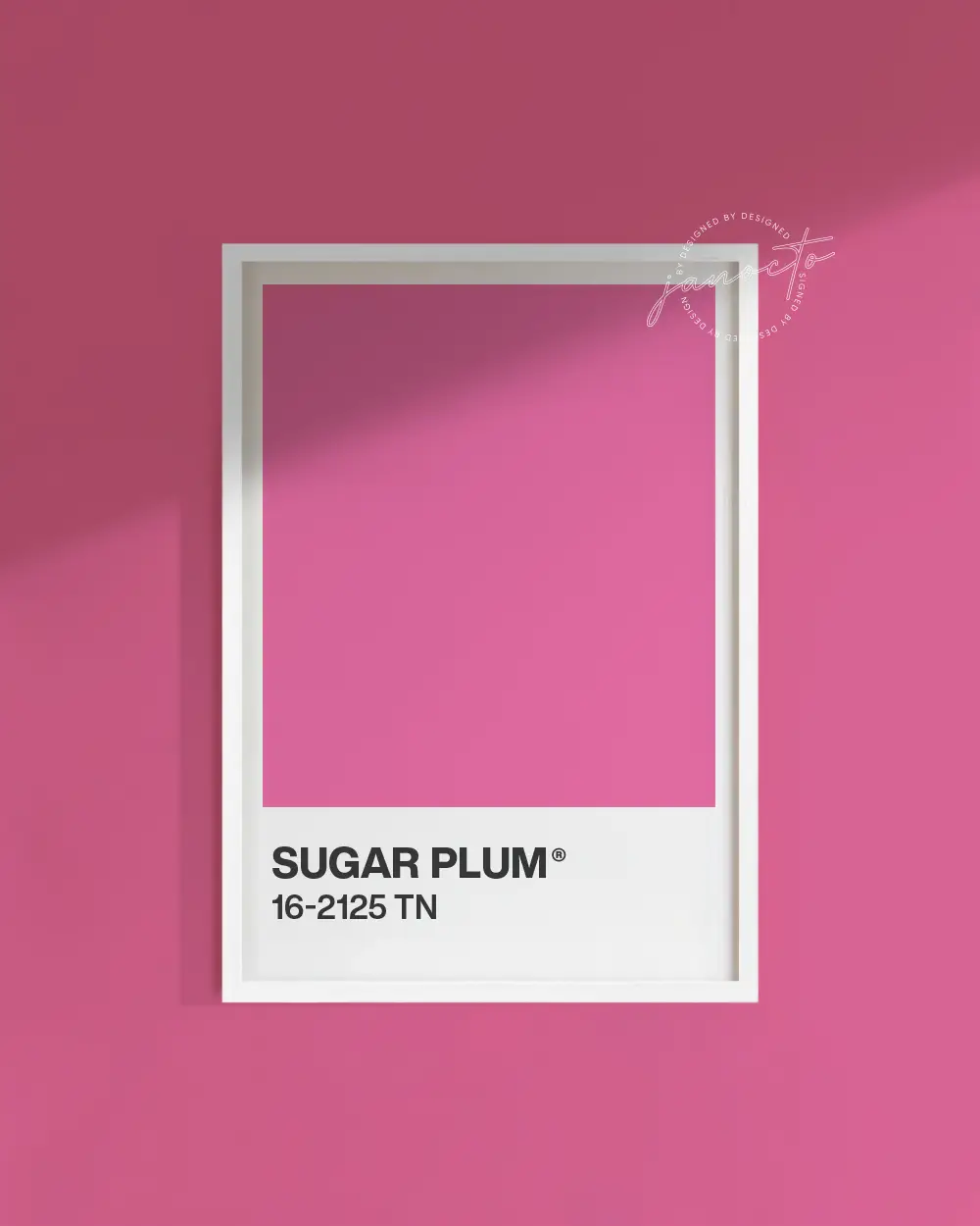 Senin Rengin | Sugar Plum Pantone Poster