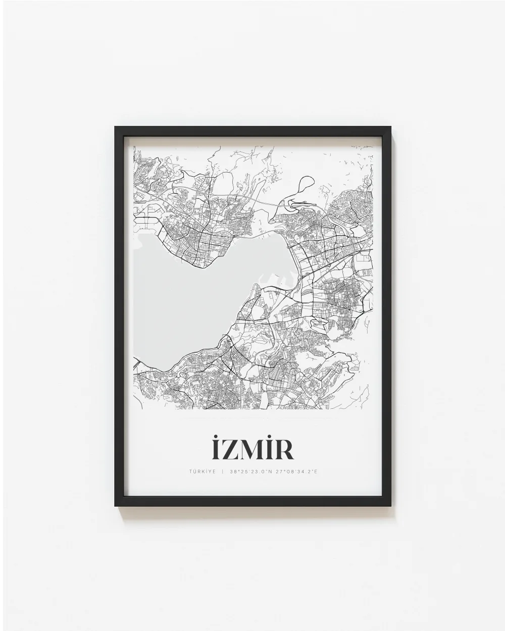 İzmir Şehir Haritası Poster