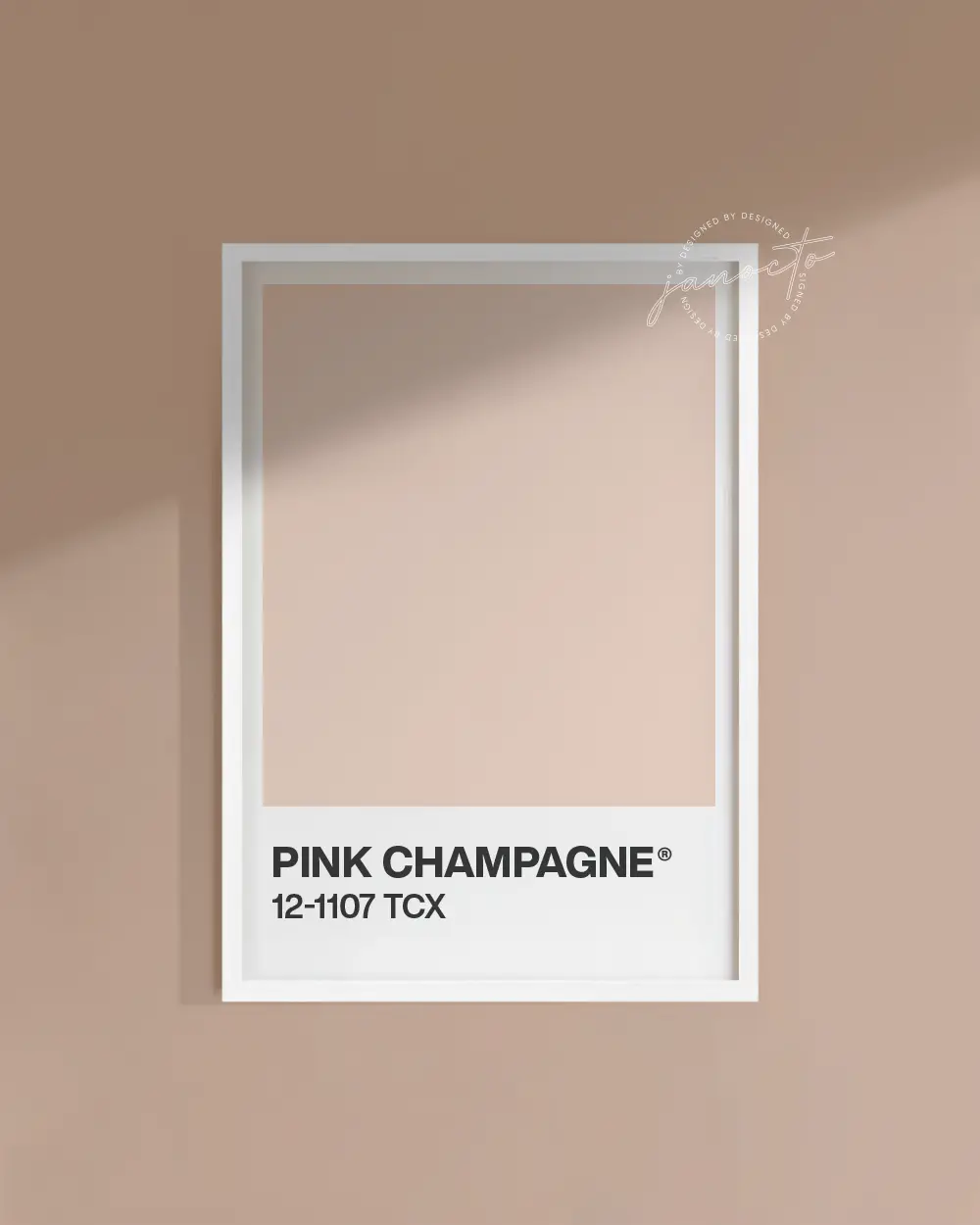 Senin Rengin | Pink Champagne Pantone Poster
